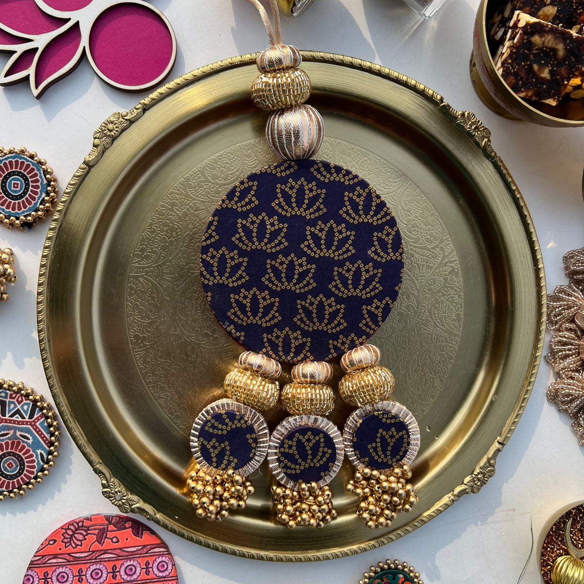 Ganesh Motif Large Charm: Rosie Rani + Kamal Bandhej – IBHI